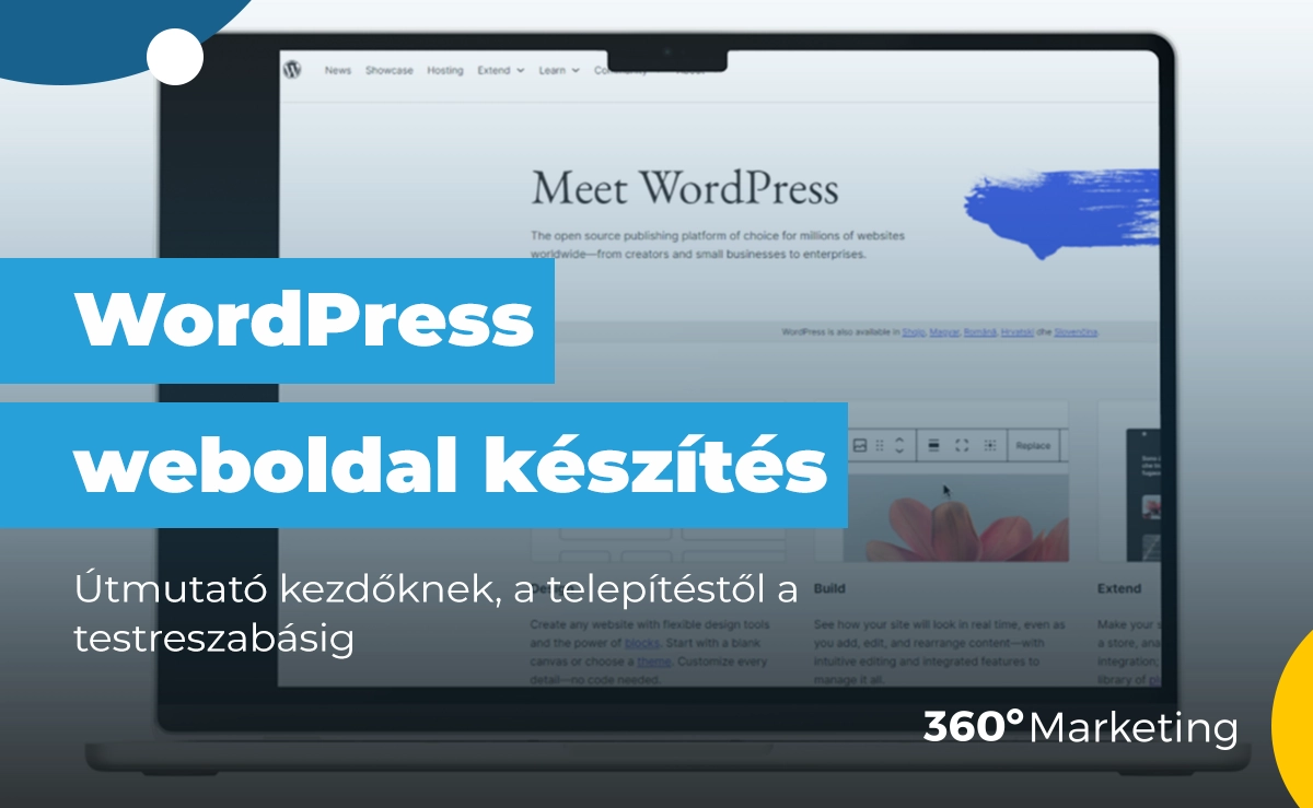 WordPress weboldal készítés útmutató kezdőknek